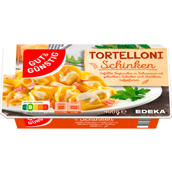 GUT&GÜNSTIG Tortelloni Schinken 400 g | Fertiggerichte | Tiefkühlprodukte | Alle Produkte ...